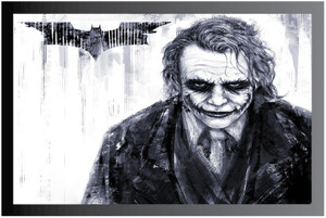 Joker Frame Poster For Room Synthetic Wood Gloss Lamination F143 Paper ...