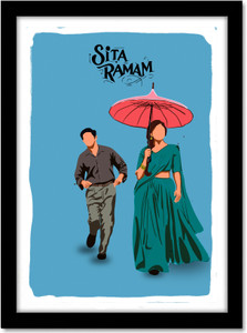 Sita Ramam Movie Frame Bollywood movie Framed Poster For Room & Office ...