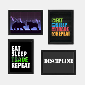 pack of 4 trading motivation, trading setup , bullish and bearish ...
