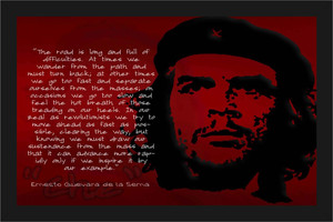 Che Guevara Motivational Poster with A4 Size Frame F-229 Paper Print ...