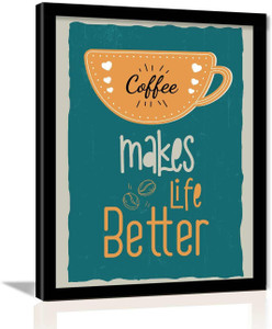 Coffee Quotes Wall Frames for Kitchen and Restaurant Decoration ...