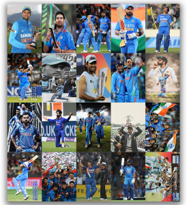 set of 20 cricket wall collage wall poster of cricket team 300 GSM ...