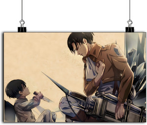 Attack On Titan Levi Poster | Levi Kid And Levi Young Poster | Attack ...