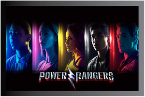 Power Rangers Frame Poster For Room Synthetic Wood Gloss Lamination F2 ...