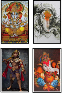 'Spiritual / Gods Posters' (Pack of 4) for Room & Office Paper Print ...