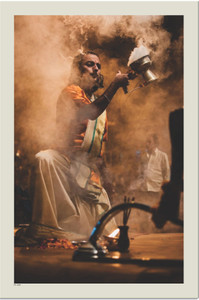 Beautiful Varanasi Ghat Poster, Banaras poster, Ganga Aarti poster for ...