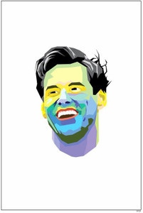 Jim Carrey Actor Low Poly Matte Finish Poster Fine Art Print ...