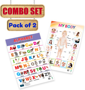 Both sides Big Laminated Charts Alphabet (Capital , Small Letter) & My ...