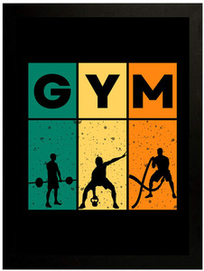 GYM Wall Poster- Workout Motivation- Paper Print-12x8 Inches Paper ...