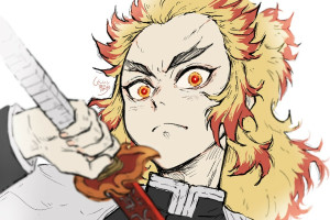 Kimetsu No Yaiba Ufotable Rengoku Kyoujurou Piroshiki Matte Finish ...