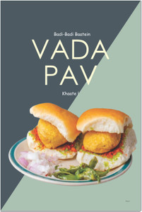 Vada Pav poster, Food poster, Dishes Poster, Traditional Restaurant ...