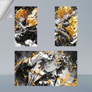 VIRGIN ARTS | COMBO SET OF BLACK & WHITE ZENITSU AGATSUMA FRAME | DEMON ...