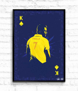 king-dhoni-csk-official-poster Photographic Paper - Movies posters in ...