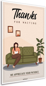 Waiting Area Poster for Shop Clinic and Office Walls and Door Digital ...