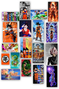 DBZ Goku aesthetic poster HD poster A6 ||set of 18 Photographic Paper ...
