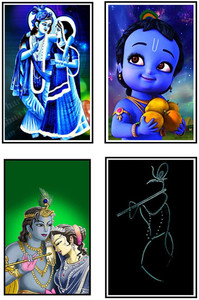 'Spiritual / Gods Posters' (Pack of 4) for Room & Office Paper Print ...