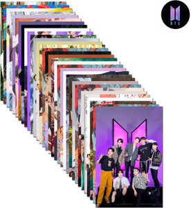 Pack Of 45 BTS ARMY Group Photo Cards Collections.(High Quality Shining ...
