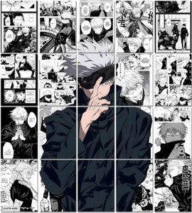 Gojo Satoru Manga Panel Anime Manga Paper Wall Poster Set Of 12 For ...
