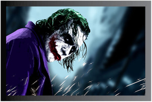 Joker Frame Poster For Room Synthetic Wood Gloss Lamination F149 Paper ...