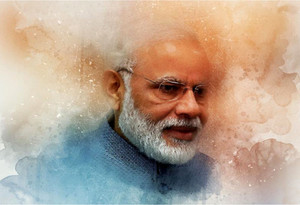 Poster Narendra Modi Photo Digital Art sl-14772 (LARGE Poster, 36x24 ...