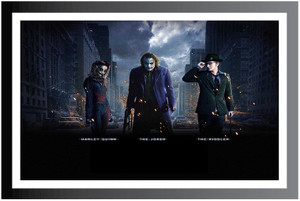 Joker Frame Poster For Room Synthetic Wood Gloss Lamination F188 Paper ...