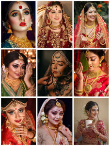 beauty parlour Bridal Mackup Wall Poster|| Set of 9 ||Poster for Shop ...