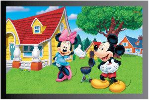 Cartoon Poster with Frame Gloss Lamination M8 Paper Print - Animation ...
