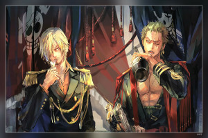 One Piece Sanji Germa Roronoa Zoro Anime Series Matte Finish Poster ...