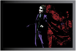 Joker Frame Poster For Room Synthetic Wood Gloss Lamination F16 Paper ...