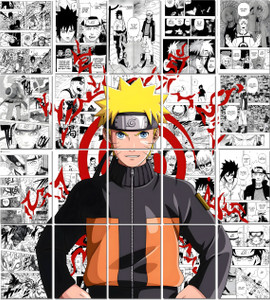 Naruto Uzumaki Manga Collage Poster Set - Set of 20, 210 mm x 297 mm ...