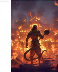 Hanuman Ji A4 Poster - Hanuman Ji Photo Wall Poster 8x11 Inch - Hindu ...