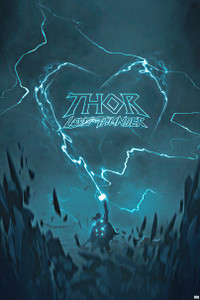 Thor Love and Thunder Mjolnir Lightning Poster 18 x 12 inch 300 GSM ...
