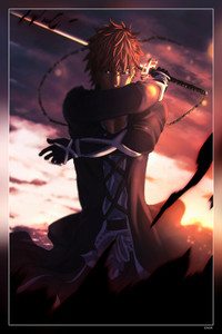 Ichigo Kurosaki Bankai Bleach Katana Sword Zangetsu Matte Finish Poster ...