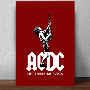 ACDC Rock Red band Poster for Room & Office (13 Inch X 19 Inch, Rolled ...