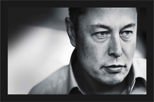 Elon Musk Motivational Poster with A4 Size Frame F-27 Paper Print ...
