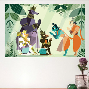 Ramayan Wall Poster, Lord Ram Sita Lakshman Hanuman Poster, Shri Ram ...
