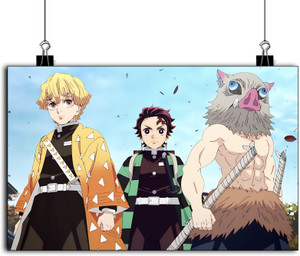 Tanjiro Zenitsu Inosuke Poster | Demon Slayer Tanjiro Zenitsu Inosuke ...