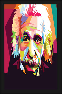 Albert Einstein Motivational Poster with A4 Frame F-137 Paper Print ...