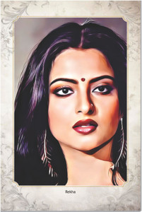 Rekha Poster, Vintage Bollywood Actress Poster, Super Star Poster Fine ...