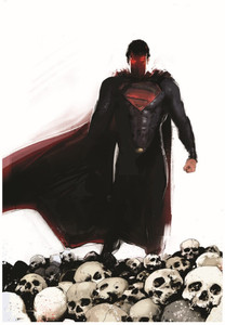 Superman on Skulls Wall Poster A4 Size Photographic Paper - Quotes ...