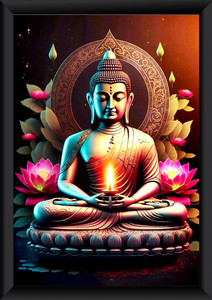 BEAUTIFUL LORD BUDDHA PHOTO FRAME Photographic Paper - AA CREATION ...