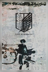 Levi Ackerman Poster 12 X 18 Inch (Multicolor) Paper Print - Abstract ...
