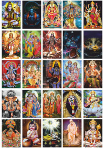 25pcs Religious God Collage Kit Posters with Double Sided Tape-126 ...