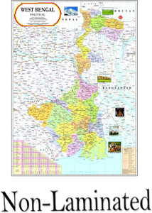WEST BENGAL MAP size : 100x70 centimeter (40"x28" inch) With Fact ...