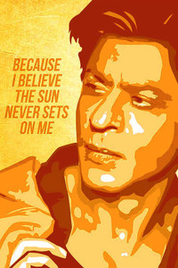 Poster Srk Quotes Shahrukh Khan (Large Print, 36x24 Inches, Banner ...