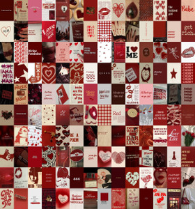 Set of 130 cheery wall collage kit | room wall posters | size : 11.9x8 ...