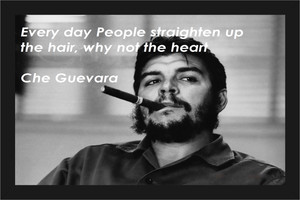 Che Guevara Motivational Poster with A4 Size Frame F-207 Paper Print ...