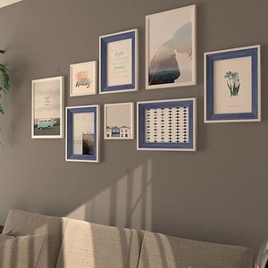 Travel Geometric Set of 8 Framed Art Prints 3D Poster - Abstract ...