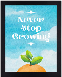 Motivational Brainy Wall Framed Poster Paper Print - Quotes ...