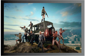 Pubg Game Frame Poster For Room Synthetic Wood Gloss Lamination F47 ...